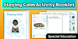Staying Calm Social Story for Special Education