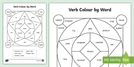 Verbs Matching Worksheet - Primary Resources - Twinkl