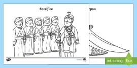 Khanda Sikhism Colouring | Colouring Sheet