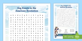 American Revolution Word Search (teacher made) - Twinkl