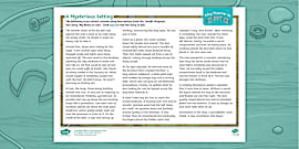 City Centre Setting Description Example Text | Twinkl