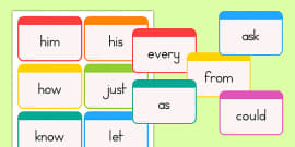 ESL Fry Sight Word Sentence Cards - 1-100 (teacher made)
