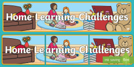 👉 Home Learning Wall Display Banner (teacher made)