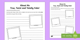 All about Me Puzzle Worksheet / Worksheet (teacher made)