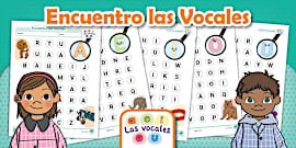 Tarjetas de vocales para imprimir - Twinkl