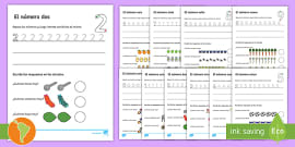 Libro de actividades: números del 0 al 10- Guía de trabajo