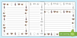Simple Blank Boomerang Page Border | Page Borders | Twinkl