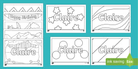 FREE! - Clara Name Simple Colouring Activity (teacher made)