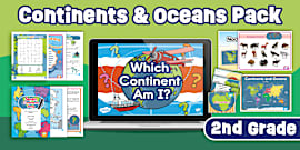 Second Grade What Is a Continent? PowerPoint & Google Slides