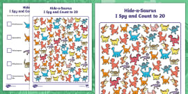 Hide-a-Saurus Story PowerPoint - Dinosaur Story for Kids