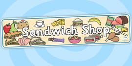 Sandwich Shop Role Play Pack-sandwich shop, role play, sandwich