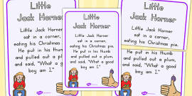Little Jack Horner Sequencing (Teacher-Made) - Twinkl