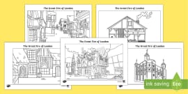 Tudor House Colouring | Colouring Sheets (teacher made)