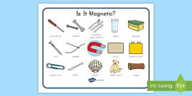 Magnets Worksheet (teacher made) - Twinkl