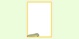 Simple Blank Cartoon Caterpillar Page Border (Teacher-Made)