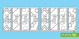 FREE! - Colin Mindfulness Name Colouring Bookmarks - Twinkl