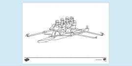 FREE! - Paralympics Rowing Colouring | Colouring Sheets