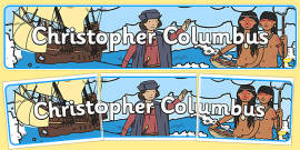 FREE! - Christopher Columbus Themed Display Lettering