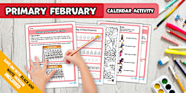 Primary May Calendar Activity