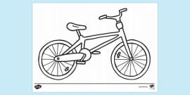Label a Bike Worksheet / Worksheet (teacher made) - Twinkl