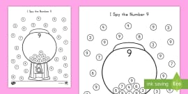 I Spy Number Activity (teacher made) - Twinkl