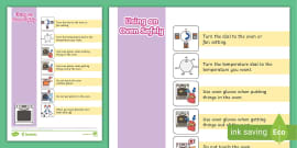 Twinkl Symbols: Using a Microwave Safely Visual Schedule