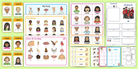 All About Me Word Cards (teacher made)