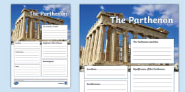 The Parthenon Fact File Template (profesor hizo) - Twinkl