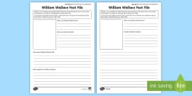 William Wallace Facts for Kids - CfE Differentiated Reading