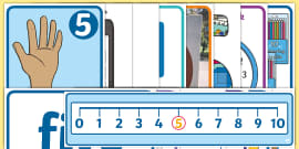 FREE! - Number and Word Posters 10 100 in Tens - number, word, posters