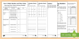 Year 4 Maths Number and Place Value Booklet (teacher made)