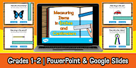 First Grade Measuring Length - How to Use a Ruler PowerPoint