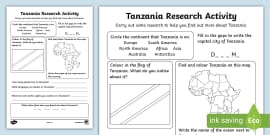 KS1 Tanzania Word Search (teacher made) - Twinkl