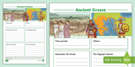 Ancient Greece Word Mat (teacher made) - Twinkl