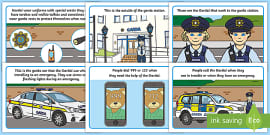 The Garda Station Roll and Colour Worksheet