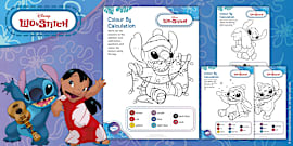 👉 Lilo & Stitch Colour by Number | Disney Activities | Twinkl
