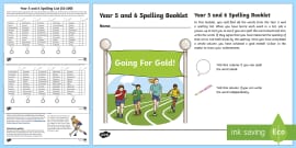 Year 5 and 6 Spelling list - Activity Book 1 (teacher made)