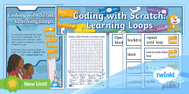 Unplugged Scratch Coding Loop Cards - Computing - KS2