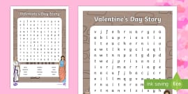 Valentine's Day Differentiated Heart Word Search