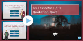 GCSE An Inspector Calls: Act 1 Overview PowerPoint
