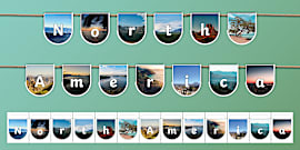 North America Display Banner (teacher made) - Twinkl