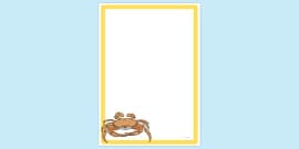 Hermit Crab Page Border | Page Borders | Twinkl - Twinkl