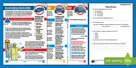 Road Safety Worksheet (teacher made)