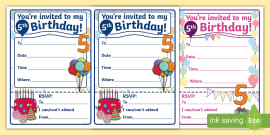 Children's Birthday Invitations | Twinkl Cards and Templates