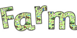 FREE! - Farm Themed Display Lettering - farm display lettering, farm