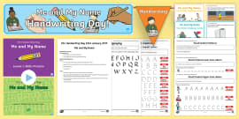 KS2 Handwriting Day Art and Handwriting Lesson Pack