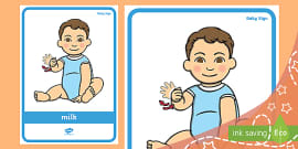 Baby Sign Language Poster (Water) (teacher made) - Twinkl