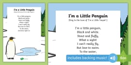 5 Little Penguins Rhyme (teacher made)