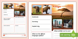 Kenya Word Search KS1- Twinkl - Geography (teacher made)