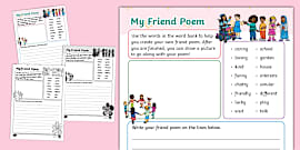 A Letter to My Friend Folding Writing Template